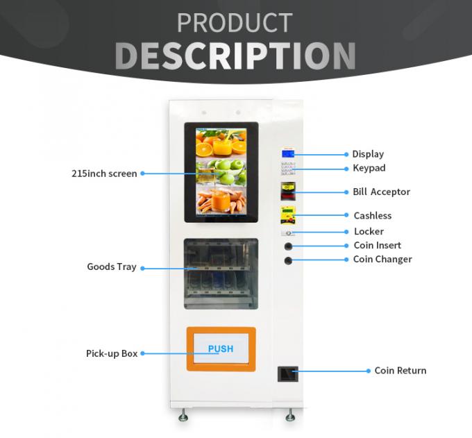 Self Automatic Drink Snack Mini Vending Machine 125 - 250 Capacity