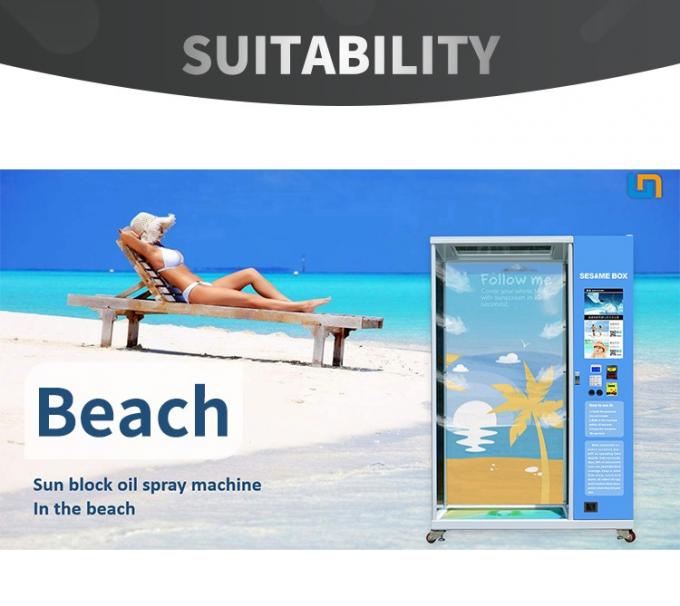 Micron 22 Inch Touch Screen Spray Vending Machine For Sun block oil