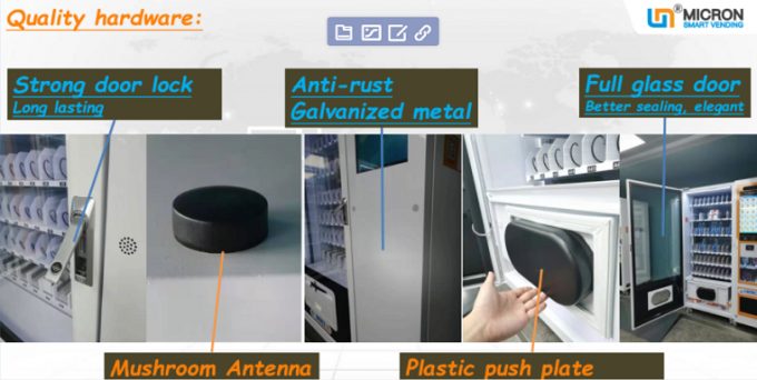 Combo Vending Machine With Locker Snack Food PPE products Vending ...