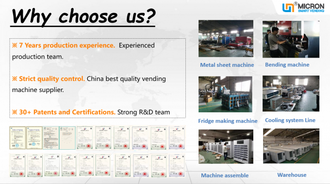 24V Electric Heating Defogging Combo Vending Machine Micron WM0 Updated ...