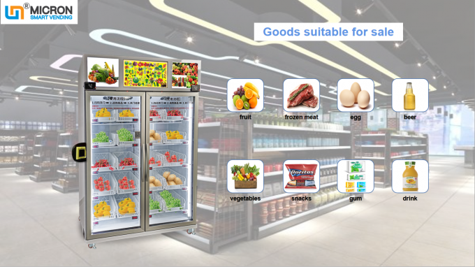Weight Sense Automatic Vending Machine Double Door 4 Shelves,vending ...