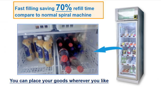 WIFI Smart Fridge Milk Vending Machine Creadit Card Payment System
