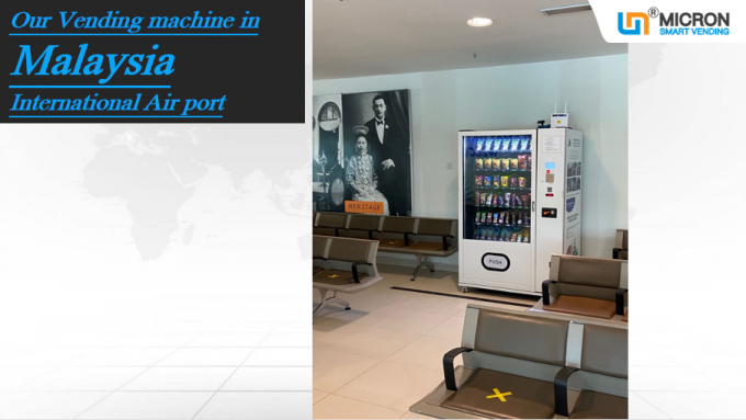 Customized Snack Drink Vending Machine With Elevator Direct Push And ...