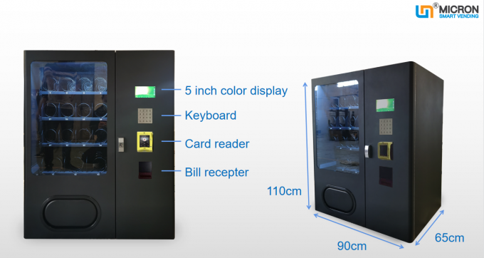 Office Hotel Mini Vending Machine For Snack Nayax Card Reader Smart