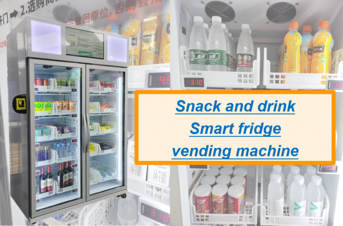 Card Reader Payment System Smart Fridge Vending Machine For Sanck And ...