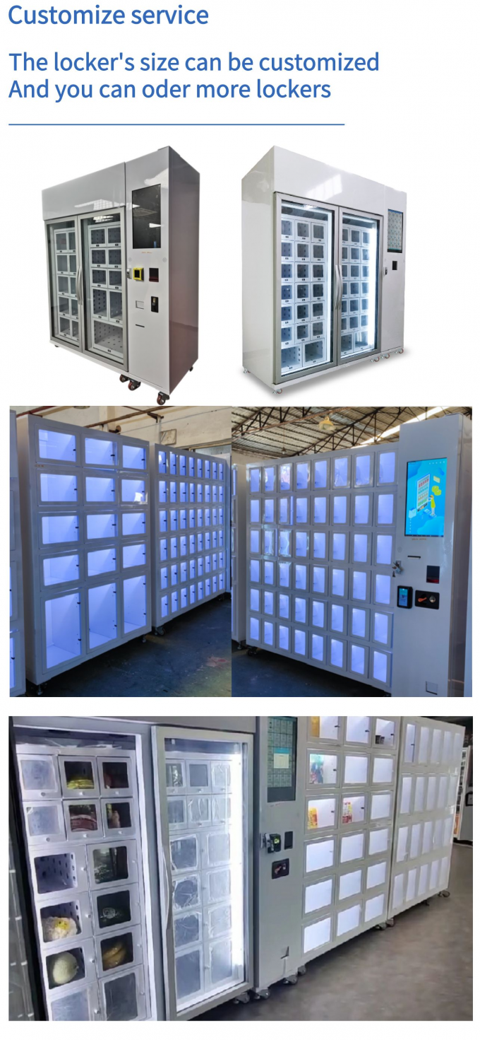 220V Food Bread Cup cake Vending Machine With Cooling System Keep Fresh ...