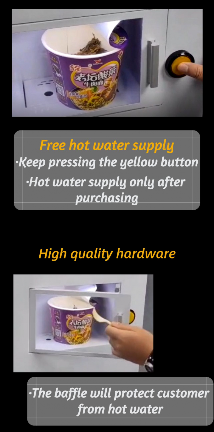 Instant Cup Noodles Snack Food Ramen Vending Machine With Hot Water ... Instant Cup Noodles Snack Food Ramen Vending Machine With Hot Water ...