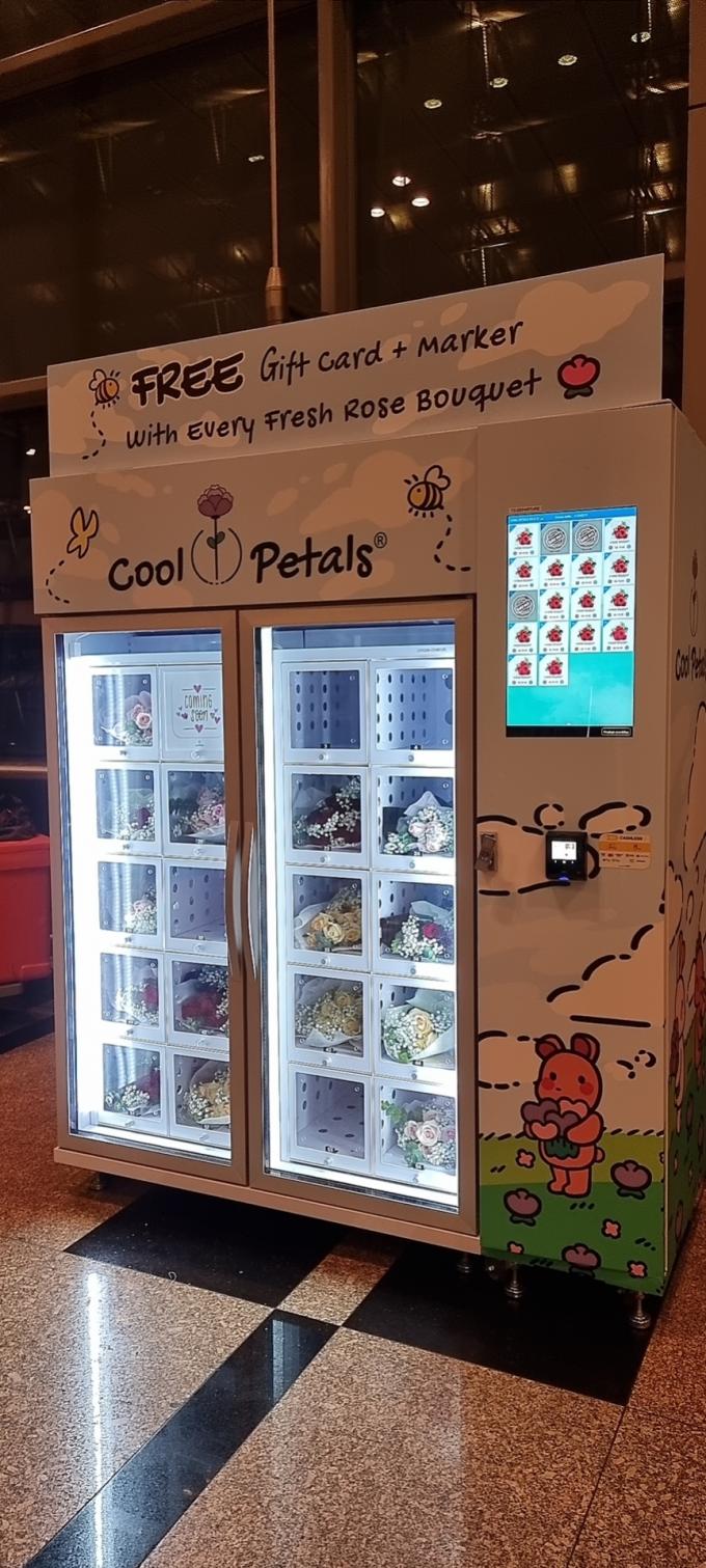 Metal Frame 6 KWh Fruit Vending Machine Online Monitoring System