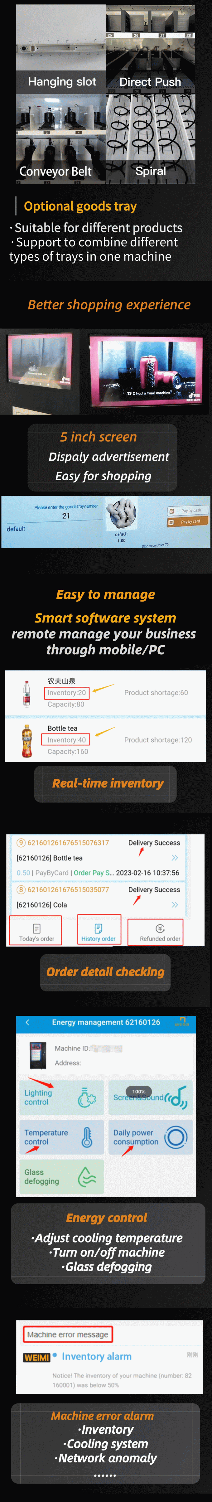 Automatic Drink Snack Food Vending Machines With Infrared Sensor,Hotel ...