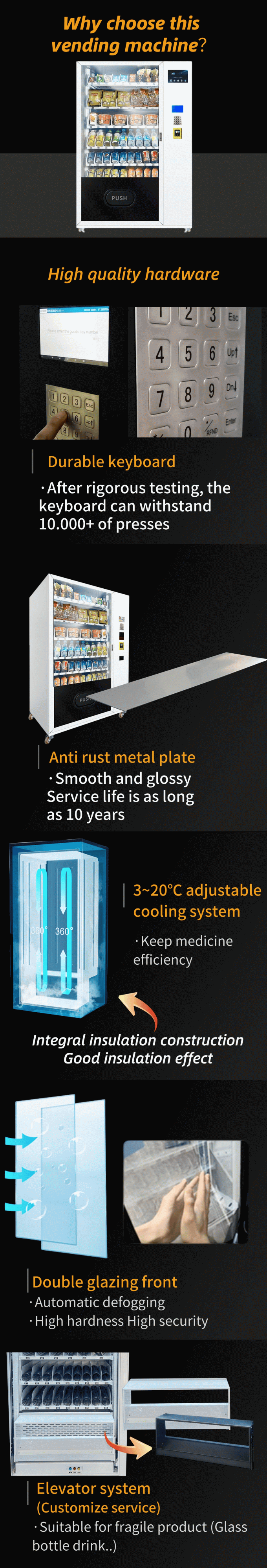 Snack Sandwich Vending Machine With Drop Sensor Supports Payment In Note