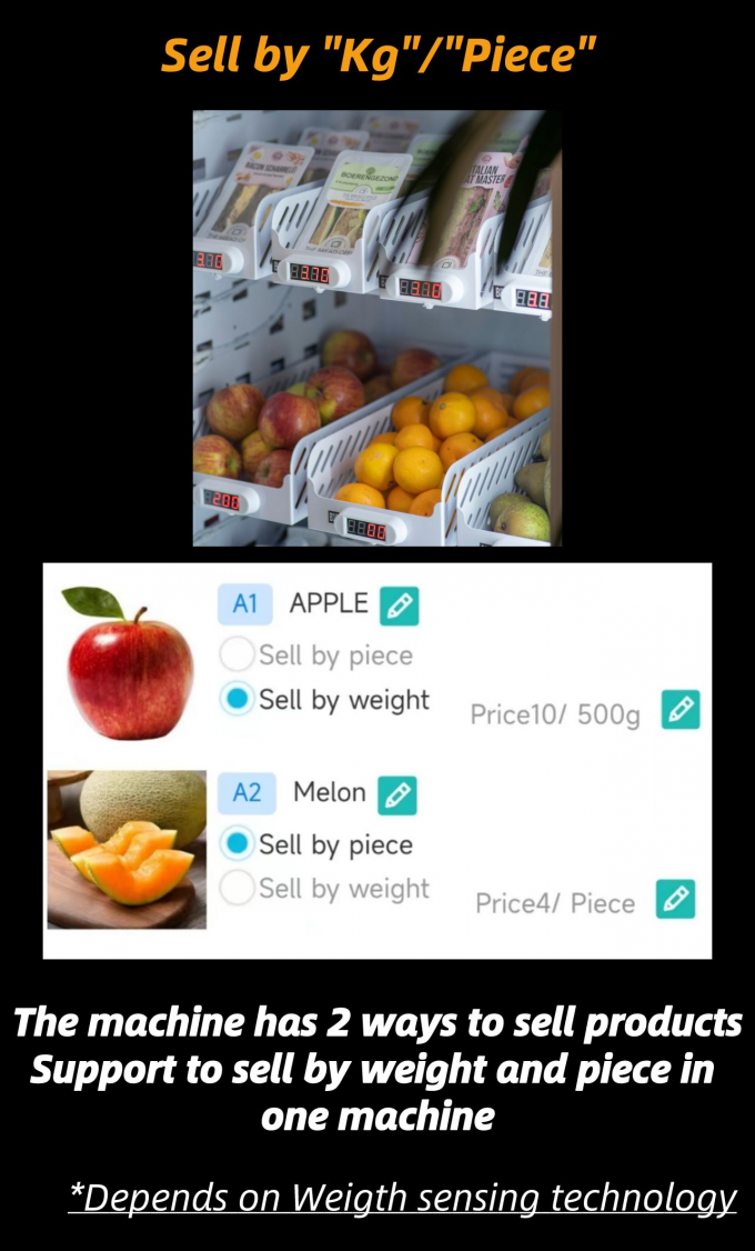 Grab N Go Vending Machine for Fruit Egg Snack Drink Wine 1202 Capacity
