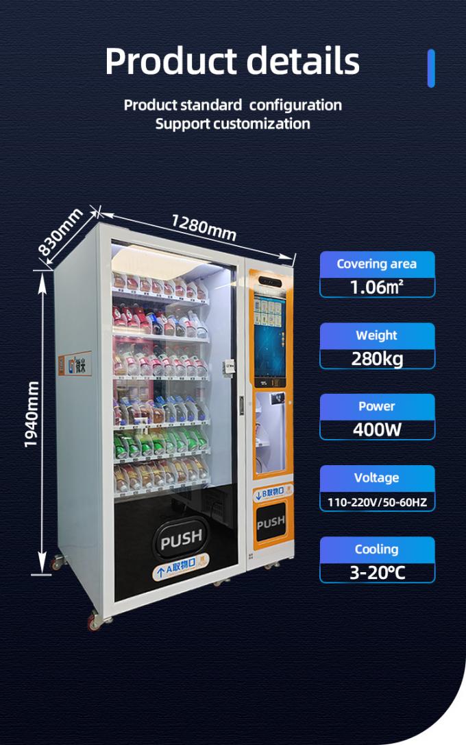 Food And Lunch Box Vending Machine With internet Monitoring System ...