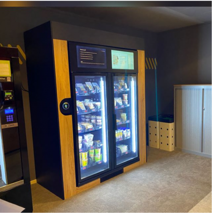 For European market smart fridge vending machine to sell snack drink ...
