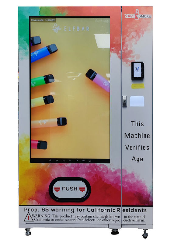 Automatic E-Cigarette Vape Vending Machine With 55 Inch Touch Screen