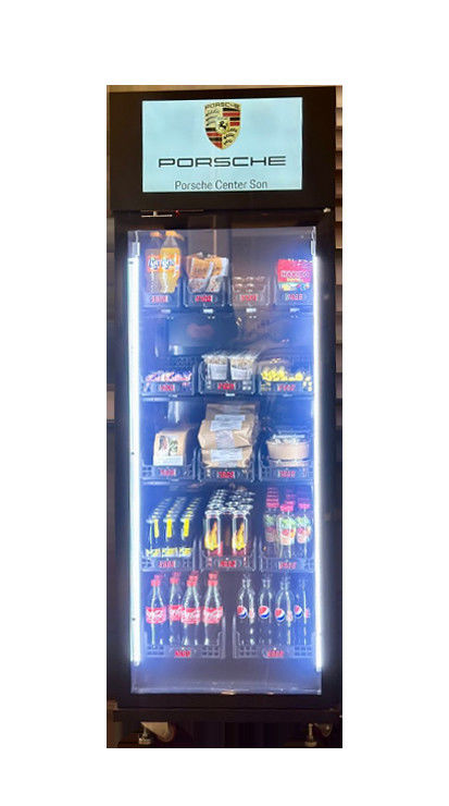 Touch Screen Smart Fridge Vending Machine With 2 Shelves