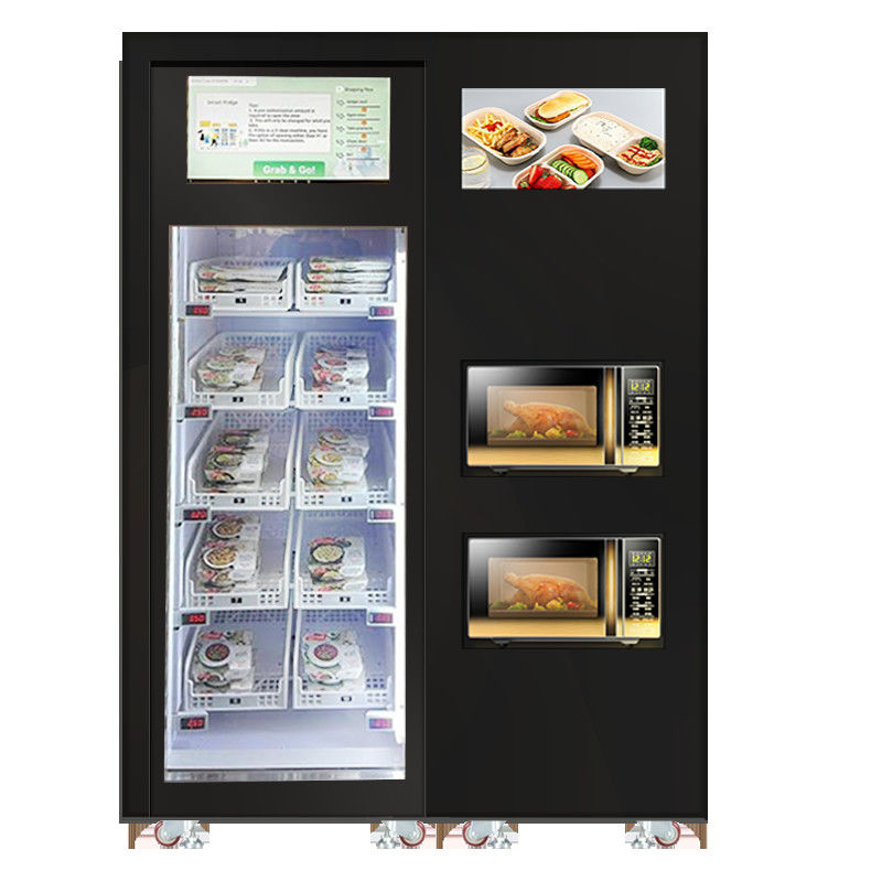 Smart Fridge Sandwich Salad Fresh Food Vending Machine 607 Capacity