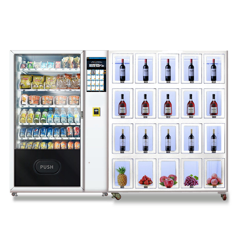 Customized Big Capacity Locker Vending Machine For Snacks Drinks Fresh ...