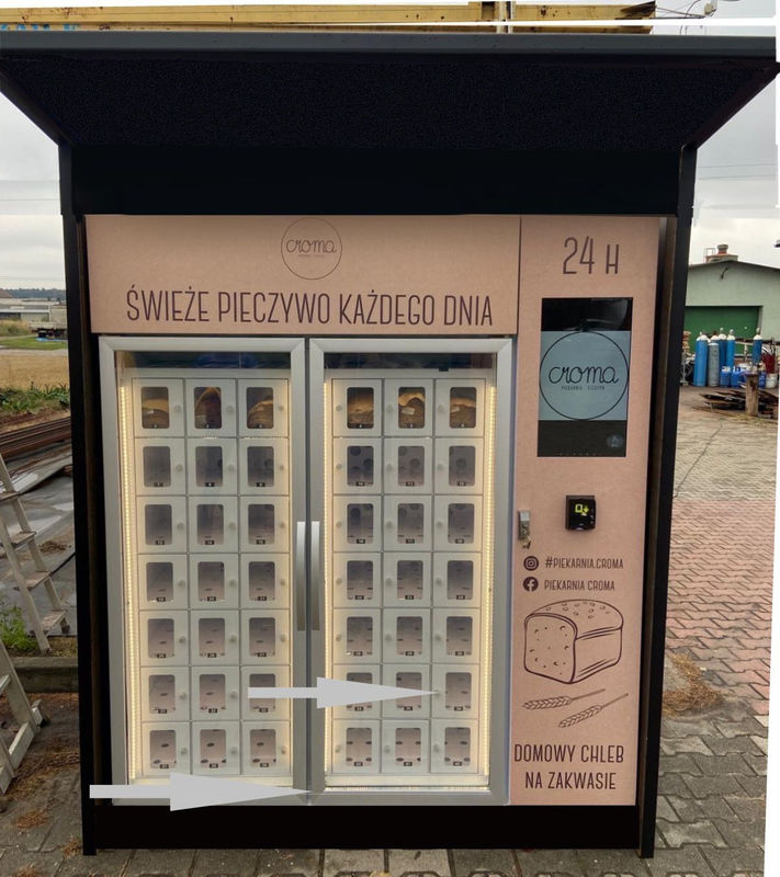 Convenient Pie Locker Vending Machine With 42 Lockers And R290 Green ...