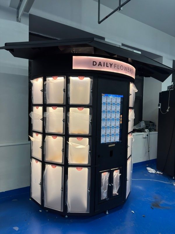 24/7 Self-Service Flower Shop Locker Vending Machine With Sheet Metal ...