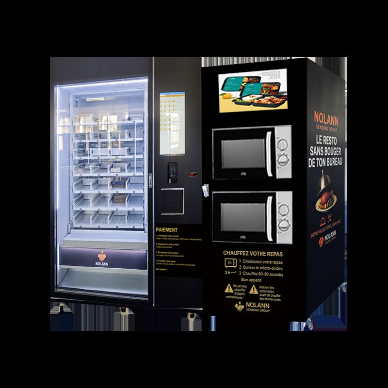 Hot Food Vending Machine with Microwave & Touch Screen