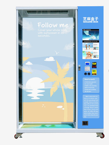 Sun Screen Spray Mini Vending Machine For Seaside And Water Park, Self ...