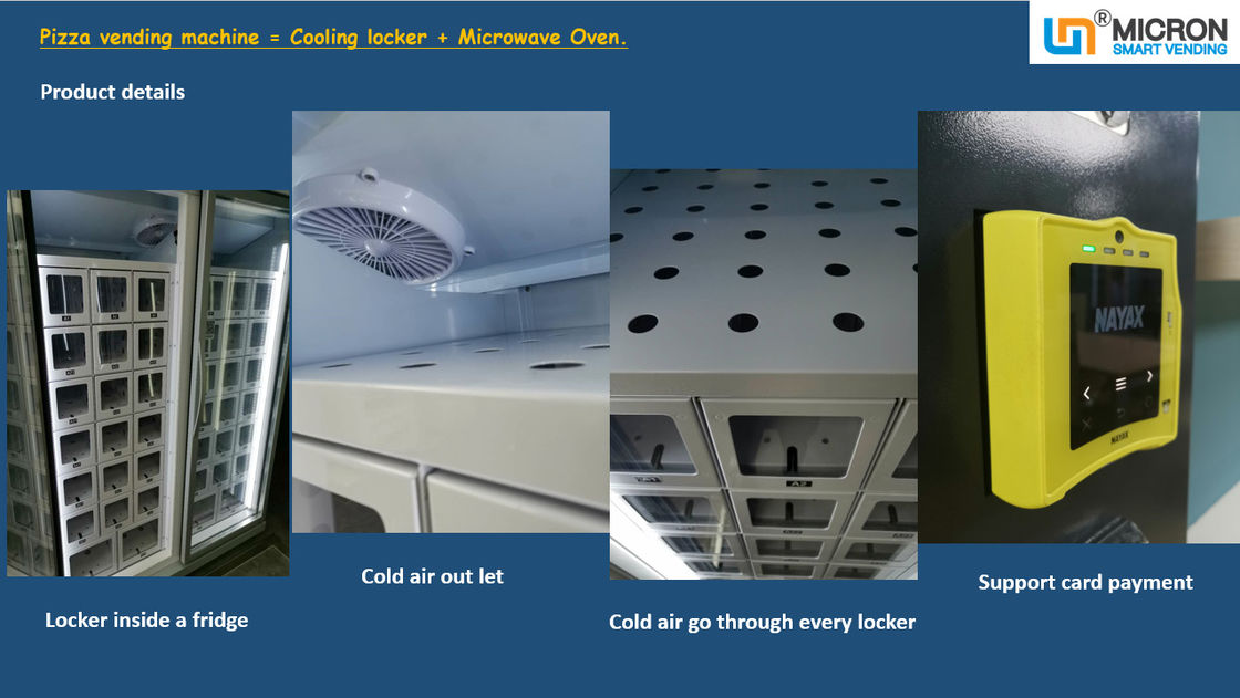 24V Electric Heating 662 Capacity Pizza Vending Machine Micron Smart ...