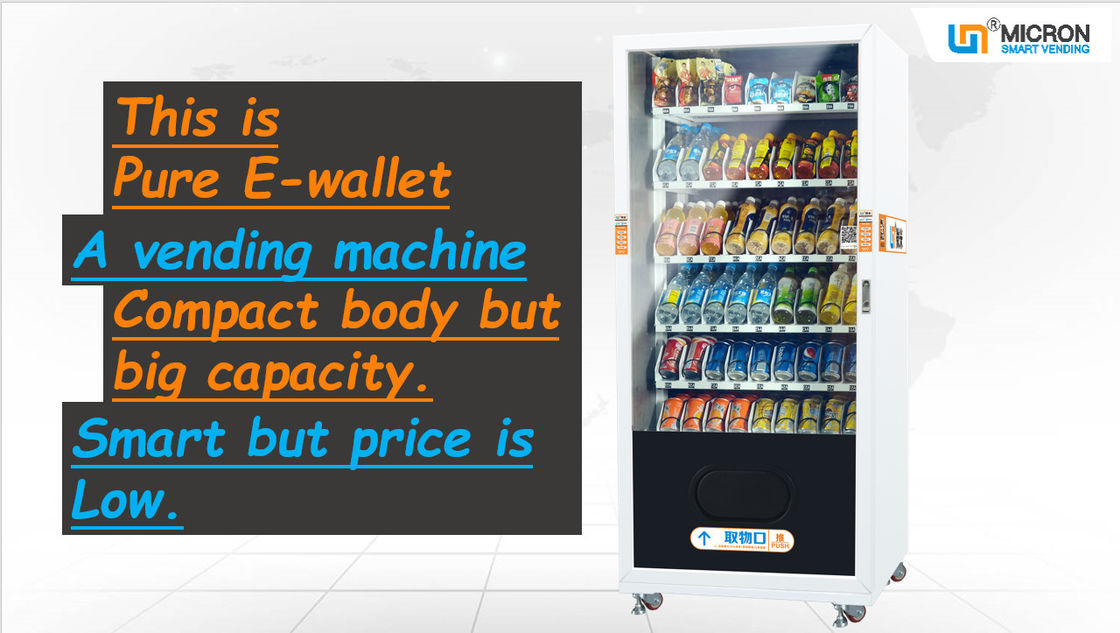 Semi Transparent Screen Media Vending Machine With Cooling System,Large ...