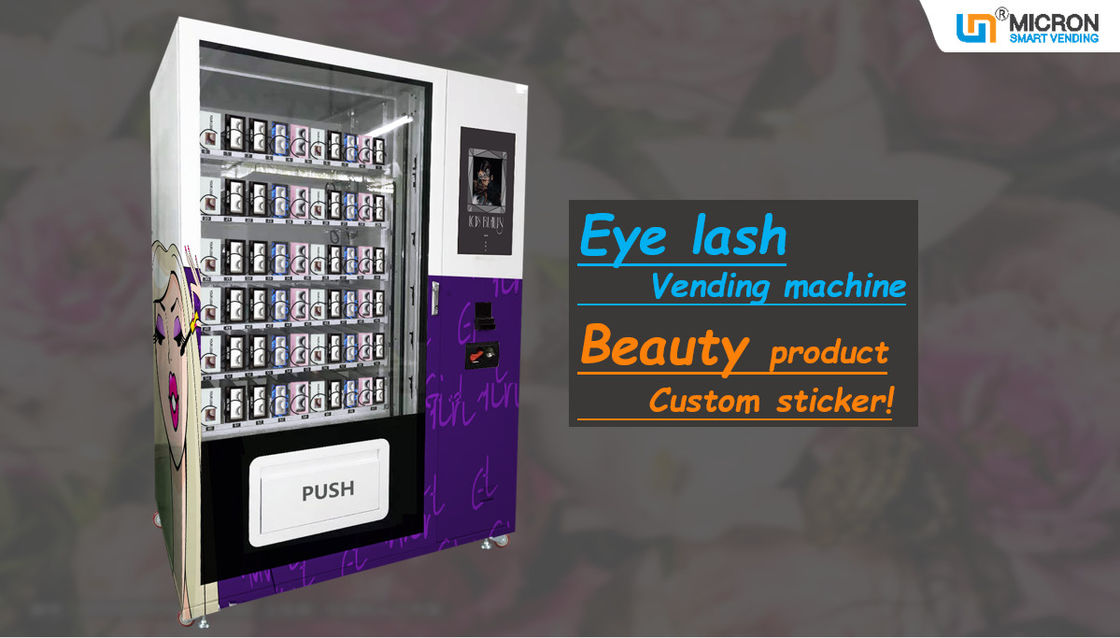 Eyelashes Cosmetics Vending Machine With 22 Inch Touch Screen Micron