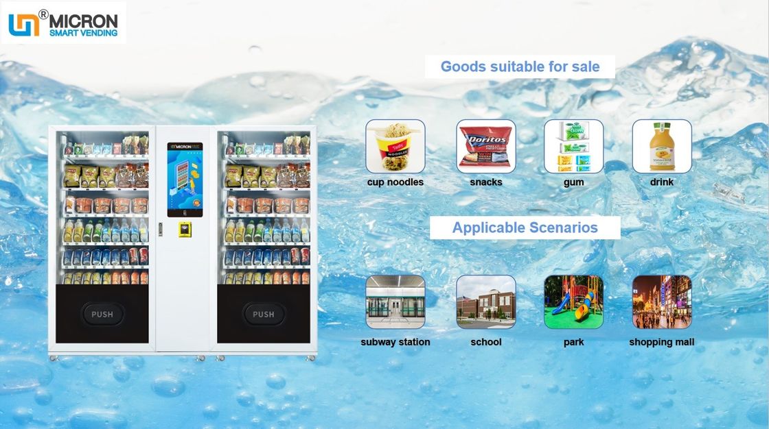 Snack Combo Smart Vending Machine With Telemetry Touch Screen