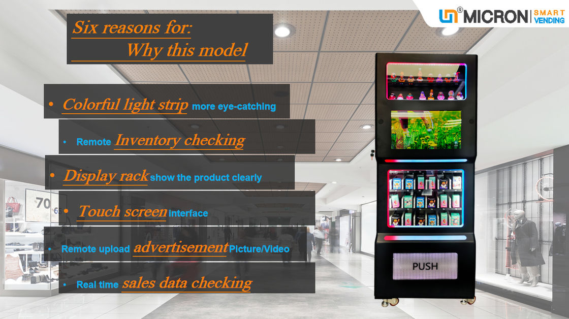 Blind Box Vending Machine , 21.5 Inch Touch Screen With Mini Display ...
