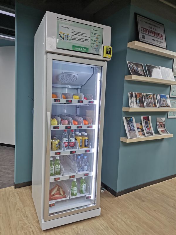 110V Smart Fridge Vending Machine Frozen Food Grab N Go Fridge
