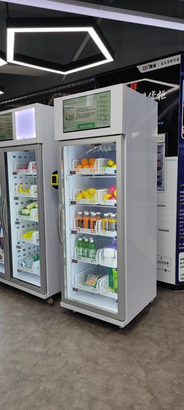 Egg Fresh Fruit Grab N Go Smart Fridge Vending Machine With Card Reader