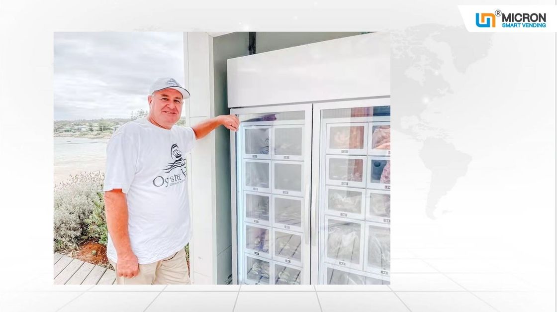 Oyster Vending Machine With Cooling System and Lockers 24V Electric ...