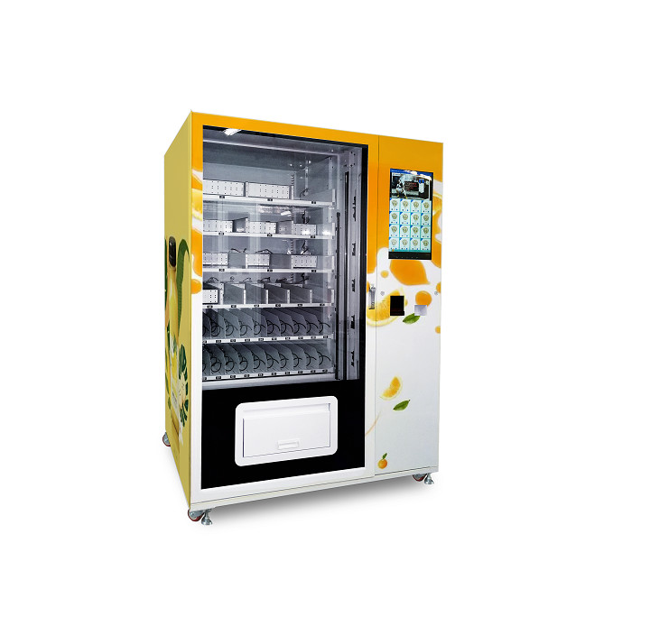 Salad Jar Canned Bottle drink Vending Machines With 22 Inch Touch ...