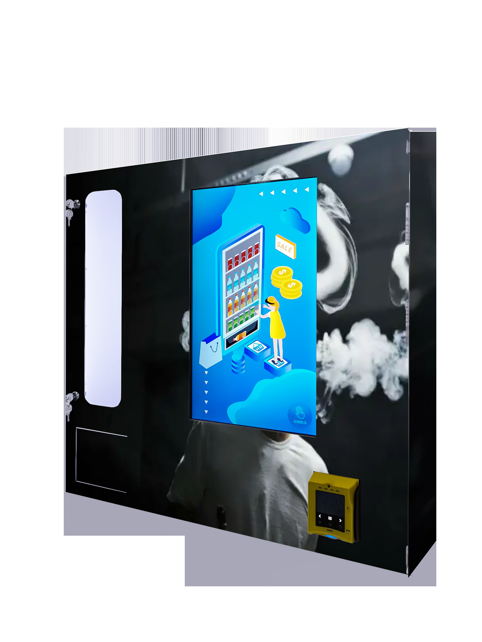 Wall mount mini condom vending machine customised with smart system and ...