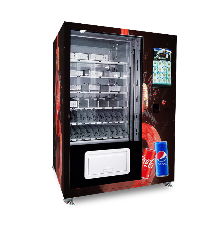 Hot selling 22 inch touch screen snack drink vending machine with ...