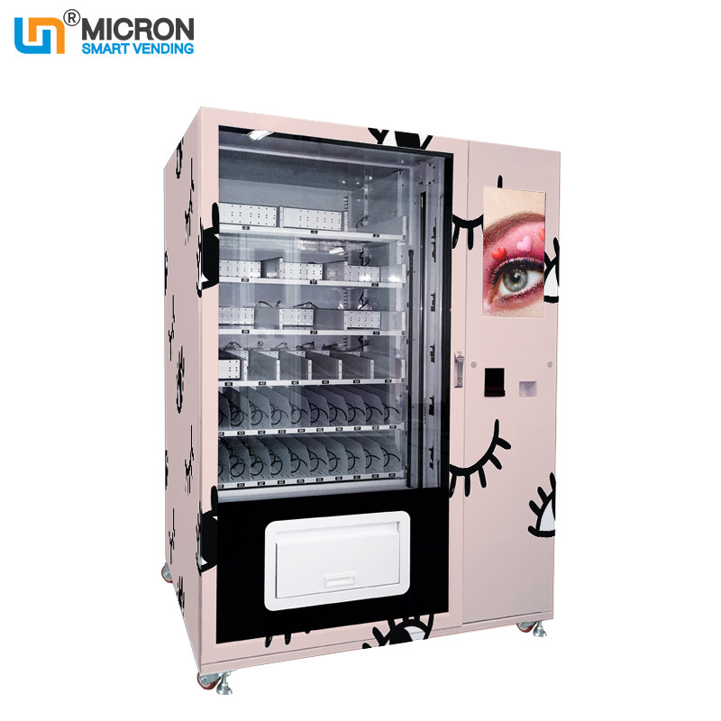 Eyelashes Cosmetics Vending Machine With 22 Inch Touch Screen Micron