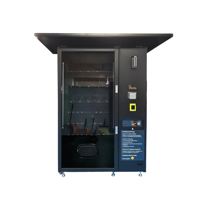 High Security Outdoor Shelter Vending Machine With Keyboard For Food ...