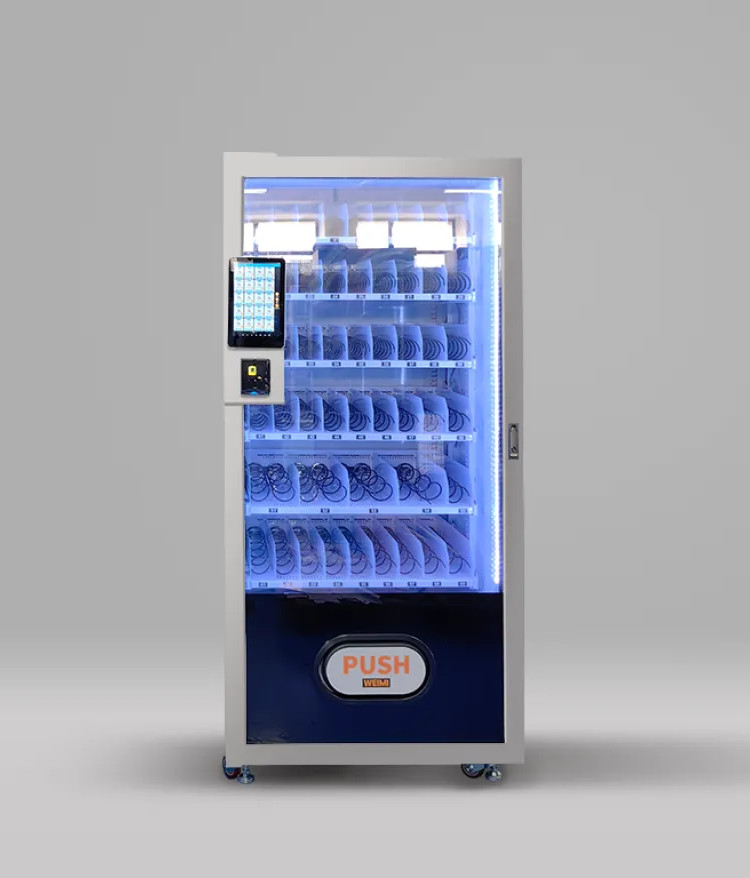 Metal Frame Snack Food Vending Machine With Elevator And Infrared Drop ...