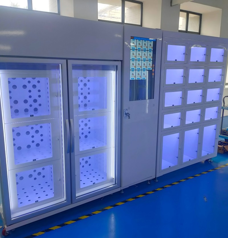 Convenient and Modern Locker Vending Machine for Fresh Flowers Bouquets ...