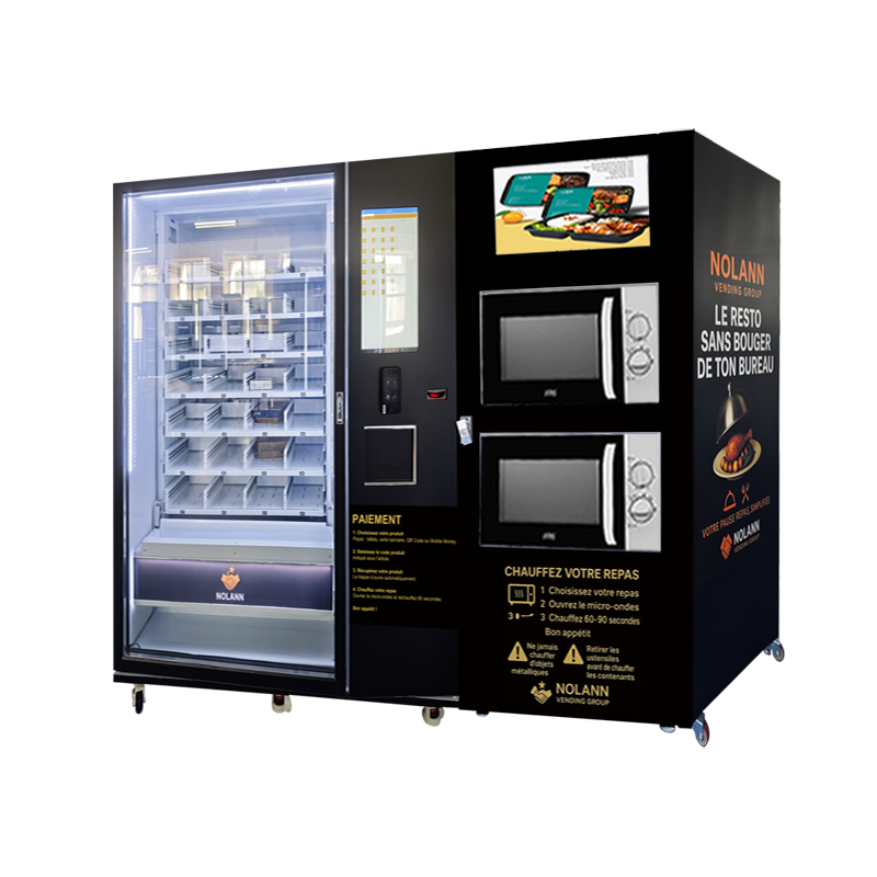 Hot Food Vending Machine with Microwave & Touch Screen