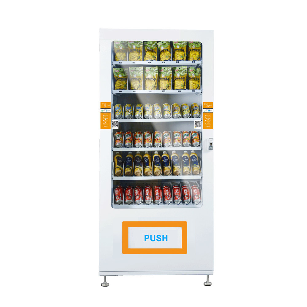 Coin Operated 24 Hours Snack Food Vending Machines With Smart Vending ...