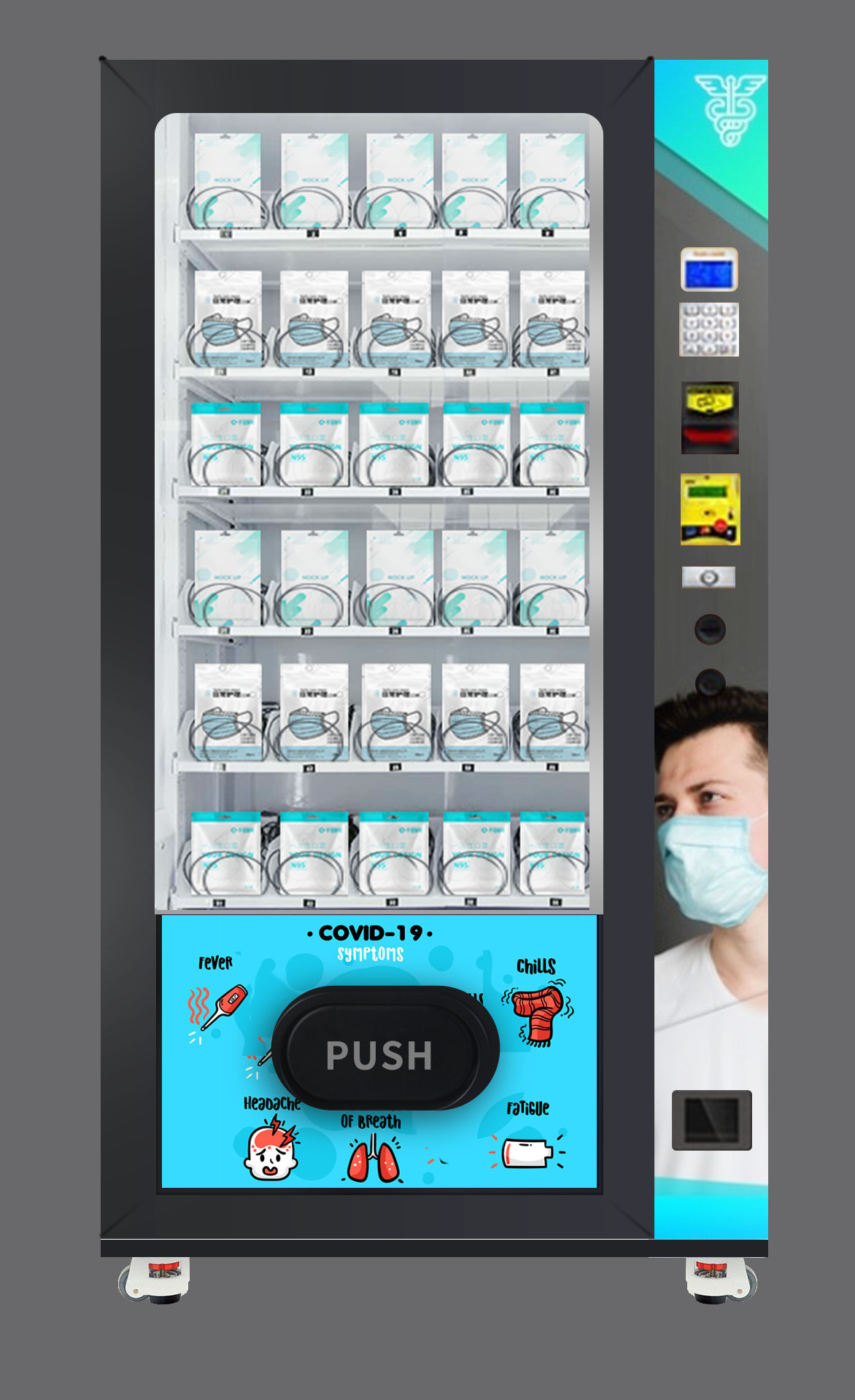 22 Inch Medicine Vending Machine Contactless Payment Remote Controlled ...