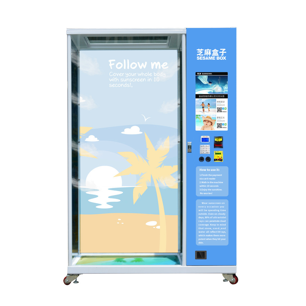 Micron 22 Inch Touch Screen Spray Vending Machine For Sun block oil
