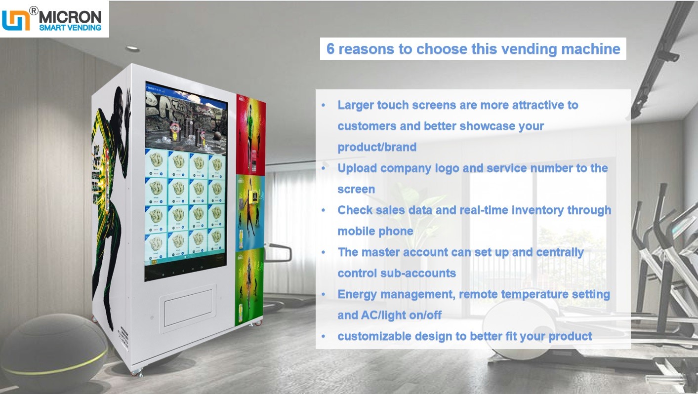 Coin Operated 24 Hours Self Service Smart Vending Machine With Nayax ...