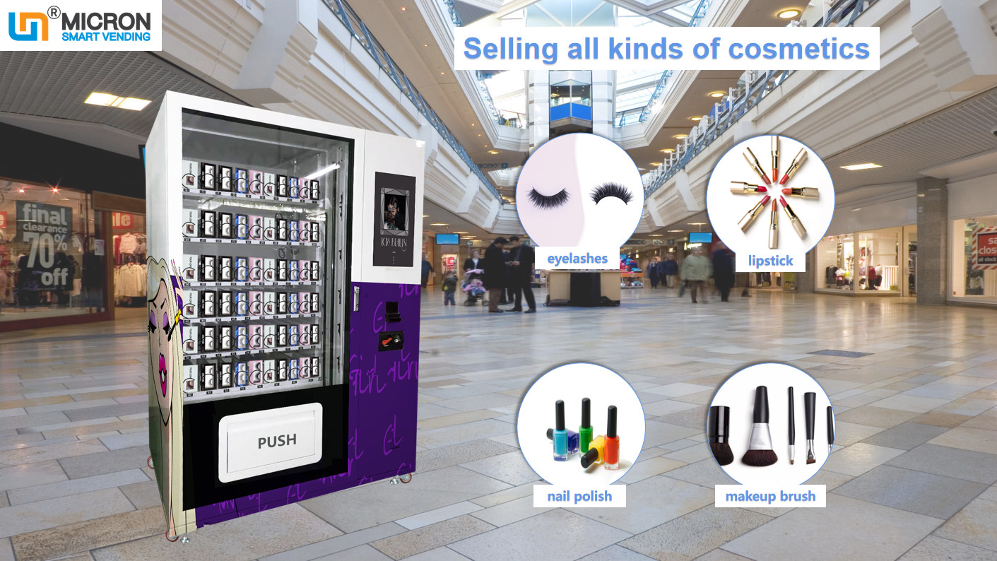 Eyelashes Cosmetics Vending Machine With 22 Inch Touch Screen Micron