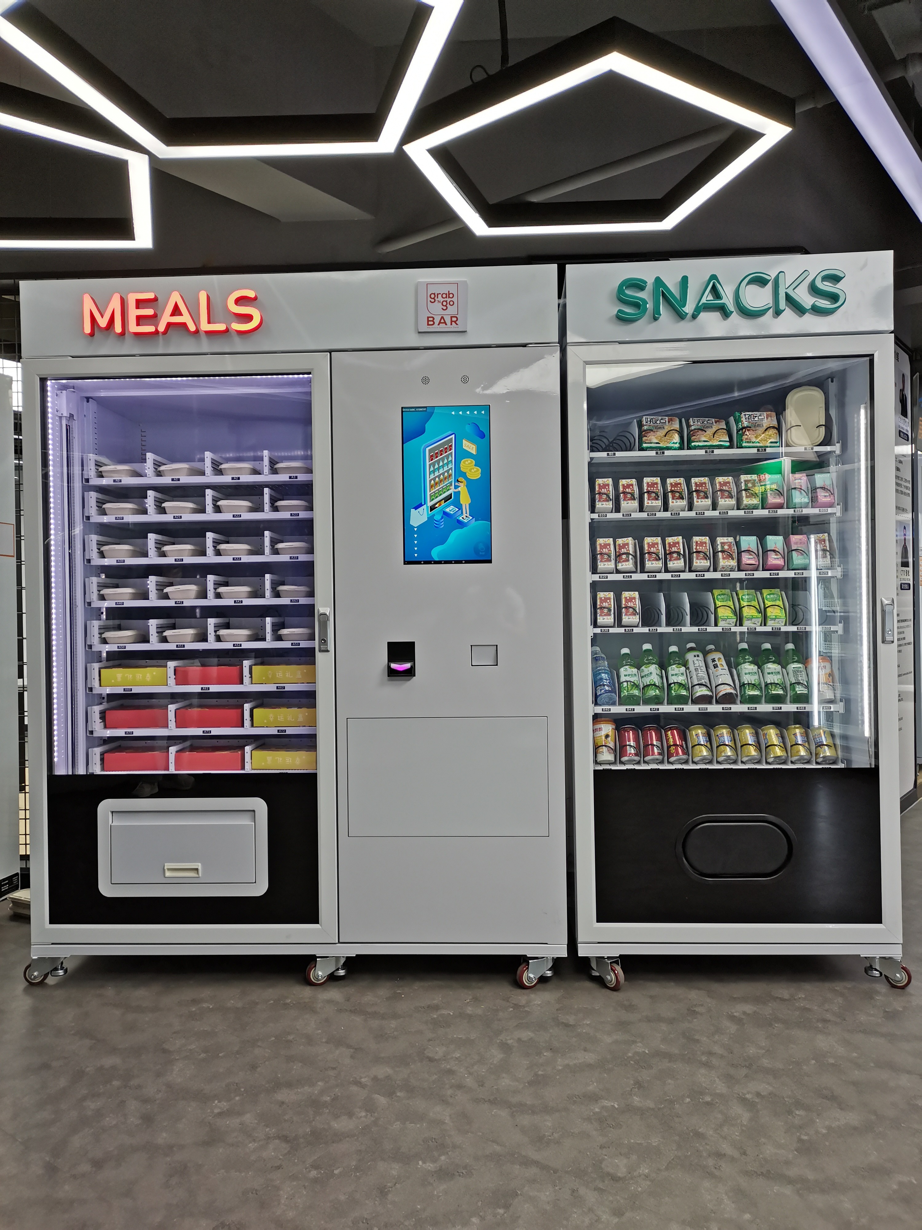 Combo Meal Snack Vending Machine Custom Micron Smart Vending With ...