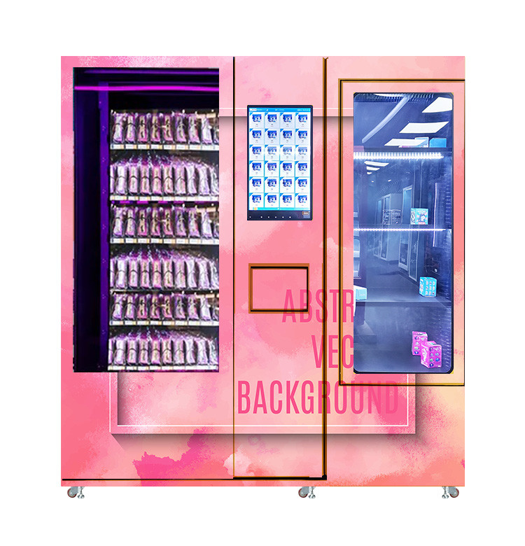 Automatic Beauty Cosmetics Vending Machines LED Lighting Custom ...