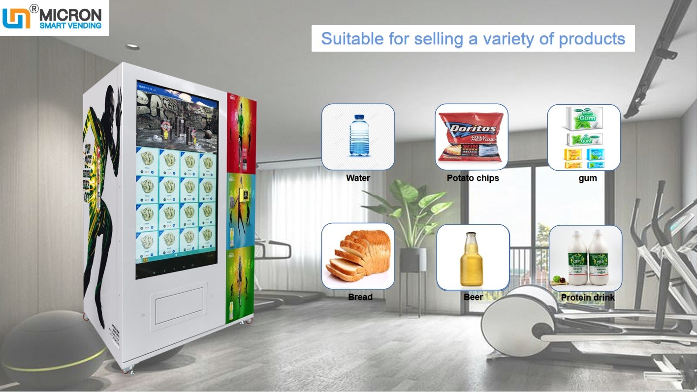 Snack Food Drinks Vending Machine Cooling System 2-20℃ Adjustable big ...