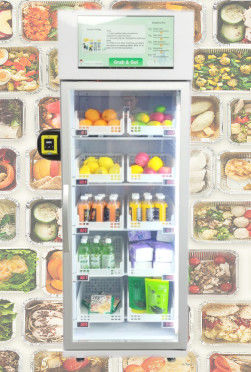 Micron smart vending Fresh food Smart Fridge Vending Machine With card ...